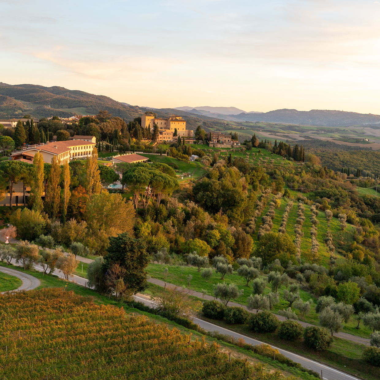 Winter season at 5-star resort Castelfalfi in Tuscany